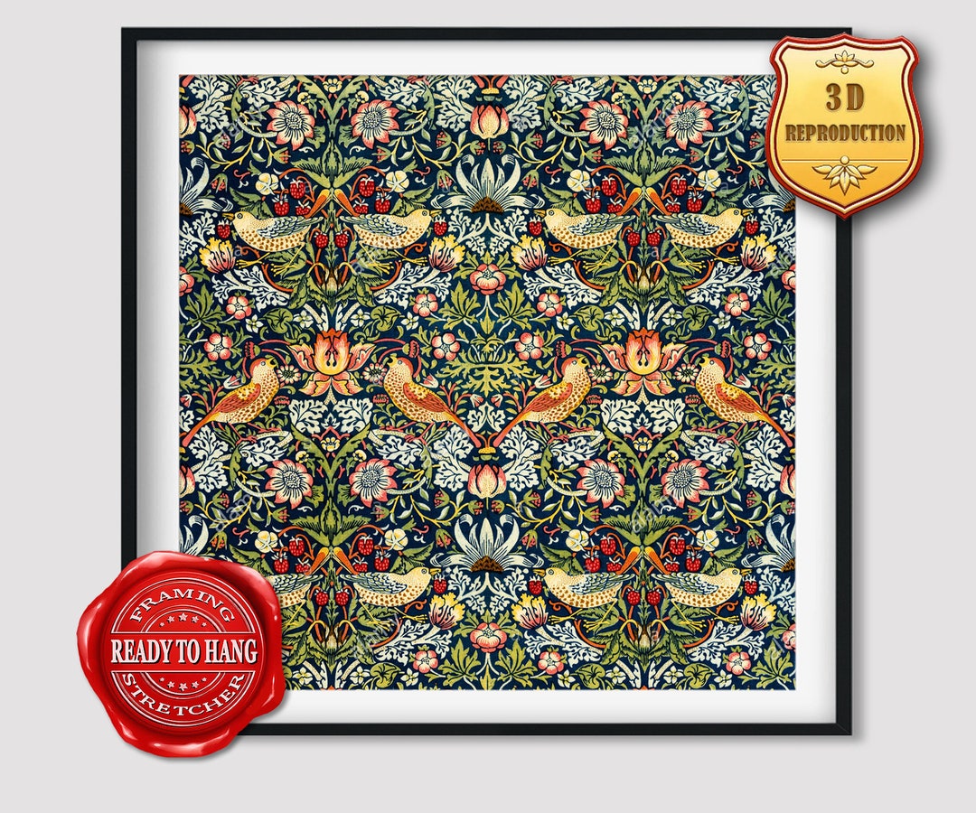 William Morris Strawberry Thief Giclee Print Reproduction Painting ...