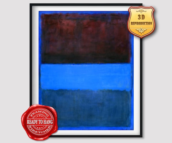 Mark Rothko No 61 Rust and Blue Giclee Print Reproduction | Etsy