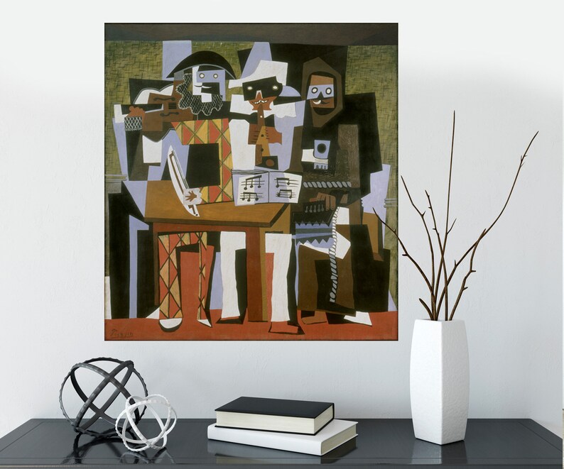 Pablo Picasso Three Musicians Giclee Print Reproduction - Etsy