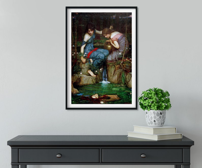 John William Waterhouse Nymphs Finding the Head of Orpheus - Etsy France