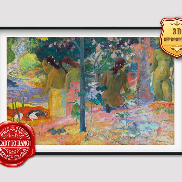 Large Bathers Art - Etsy