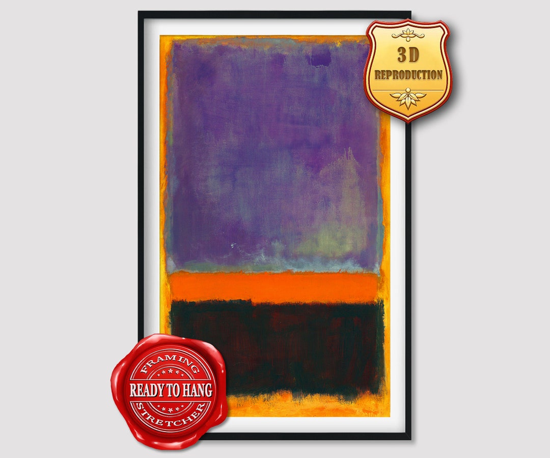Mark Rothko Untitled Giclee Print Texture Gel Reproduction Painting ...