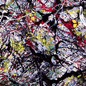 Jackson Pollock Number 34 Giclee Print Texture Gel | Etsy