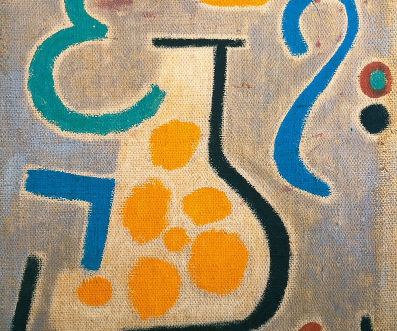 Paul Klee the Vase Giclee Print Texture Gel Reproduction | Etsy