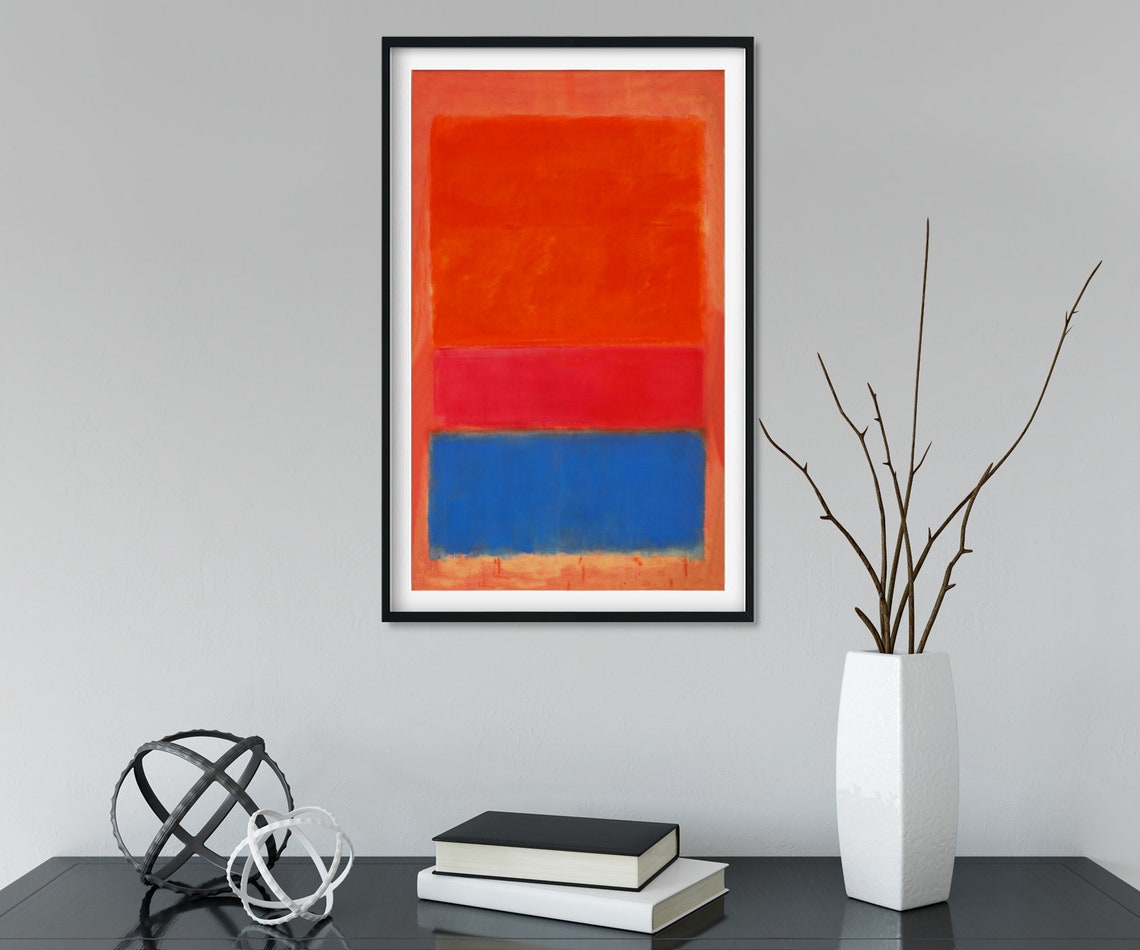 Mark Rothko No 1 Royal Red and Blue Giclee Print Reproduction | Etsy