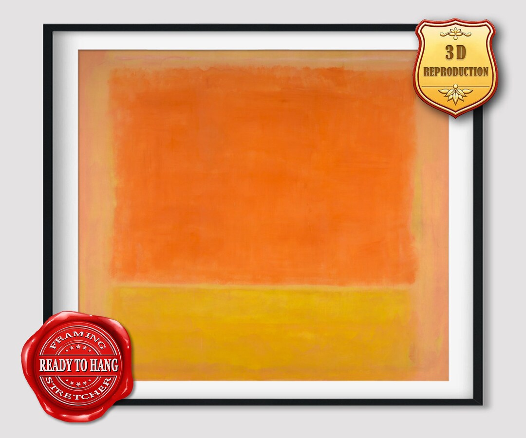 Mark Rothko Untitled Giclee Print Texture Gel Reproduction Painting ...