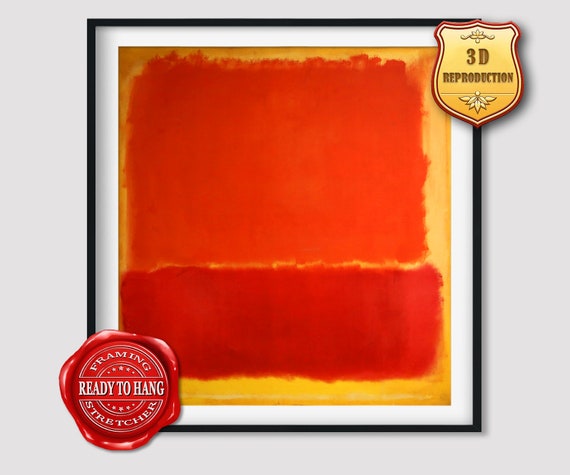 Mark Rothko No 12 Giclee Print Texture Gel Reproduction - Etsy