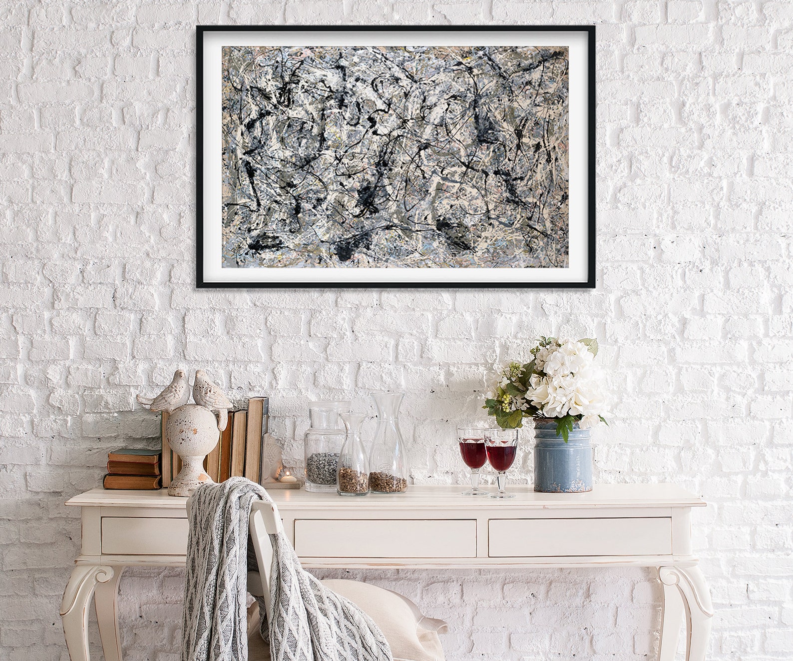 Jackson Pollock Number 28 Giclee Print Texture Gel Reproduction ...