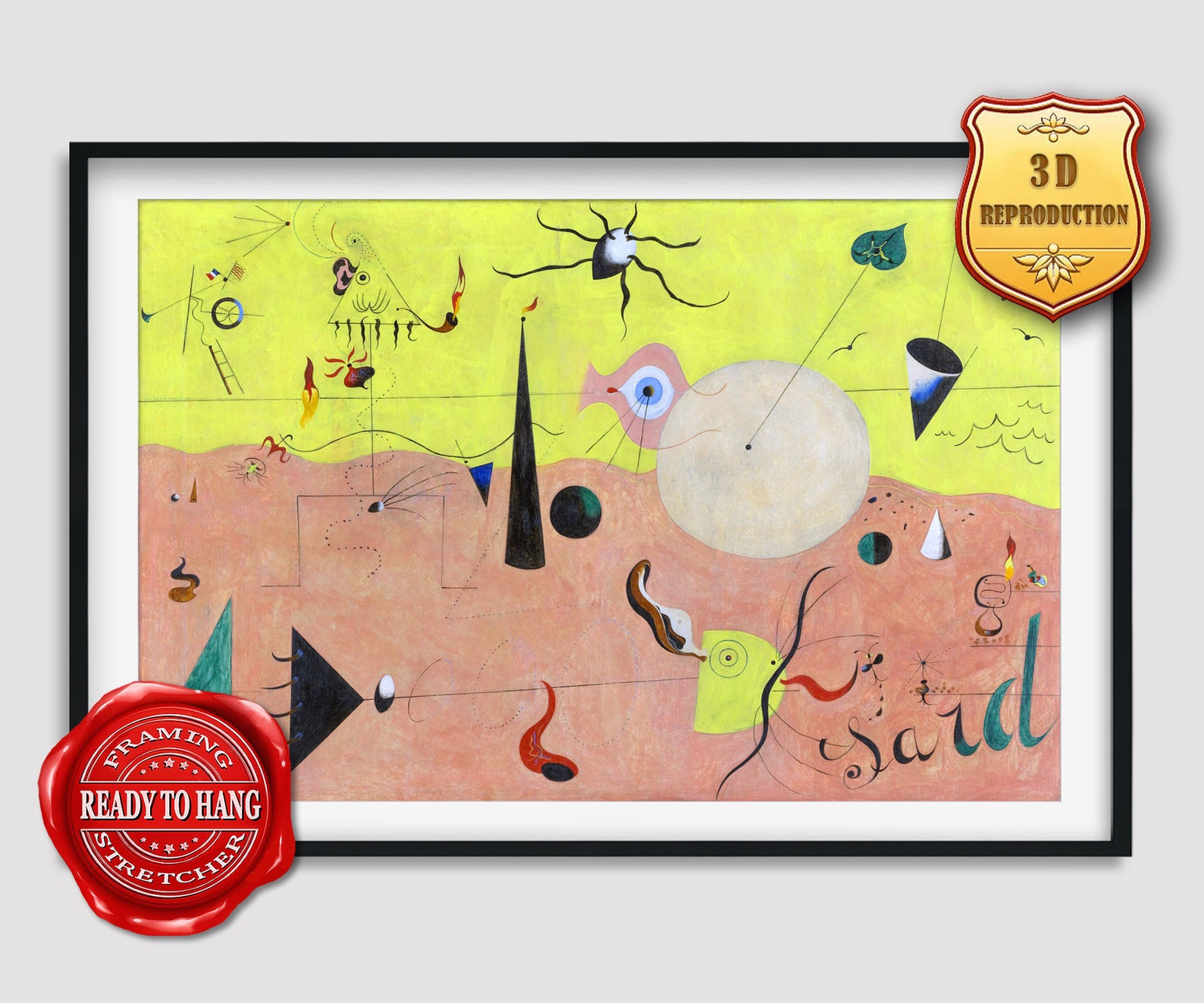 Joan Miró the Hunter Catalan Landscape Giclee Print - Etsy