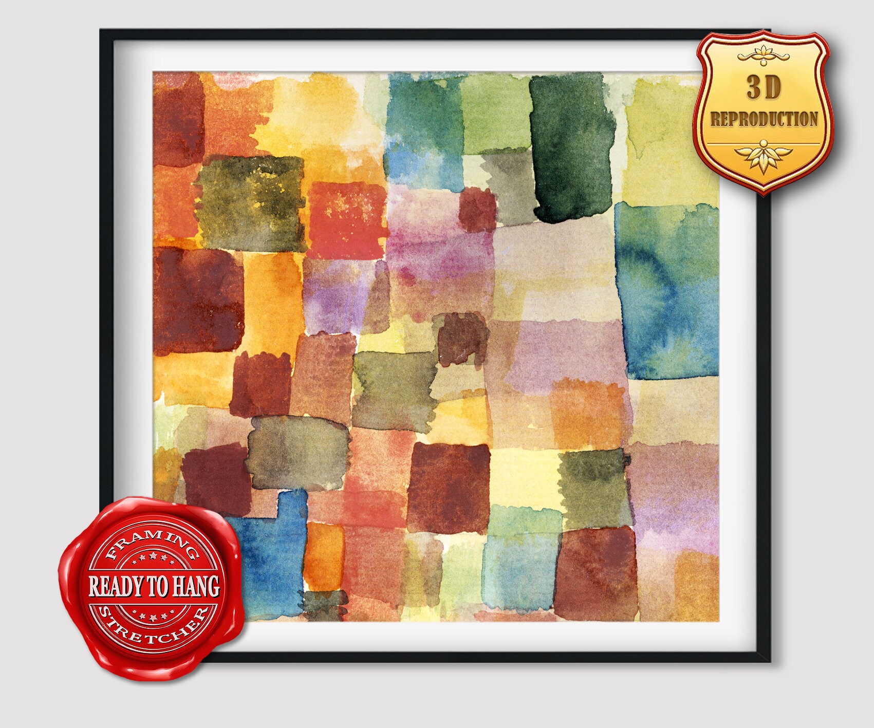 Paul Klee Untitled Giclee Print Texture Gel Reproduction | Etsy