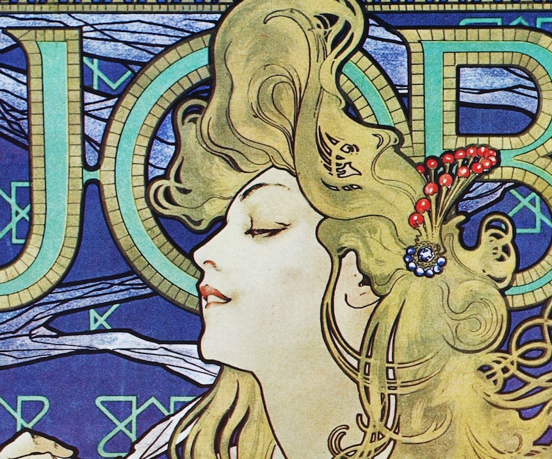 Alphonse Mucha 'Job' cigarette Giclee Print | Etsy