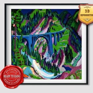 Ernst Ludwig Kirchner Wiesen Bridge Giclee Print Reproduction - Etsy