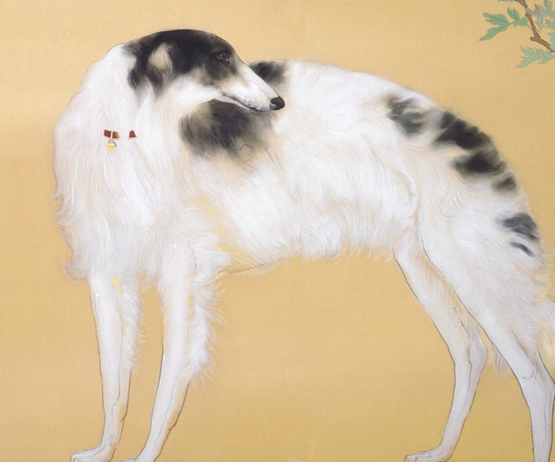 Hashimoto Kansetsu Dogs From Europe Giclee Print Reproduction | Etsy