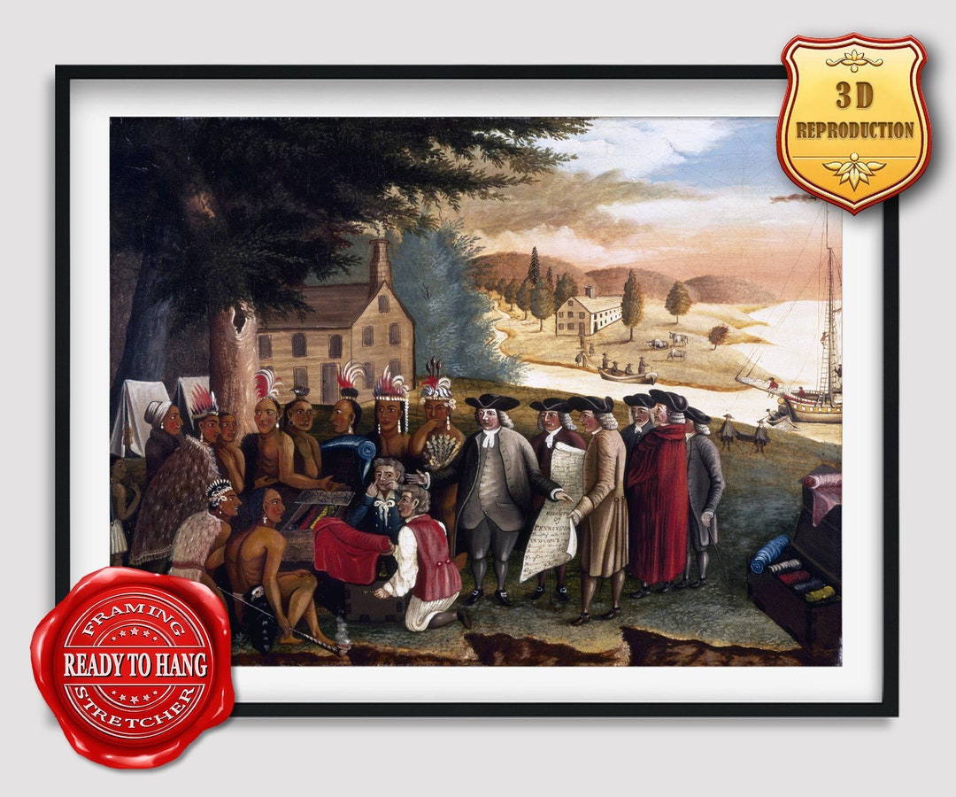 Edward Hicks Penn's Treaty With the Indians Giclee Print Reproduction ...
