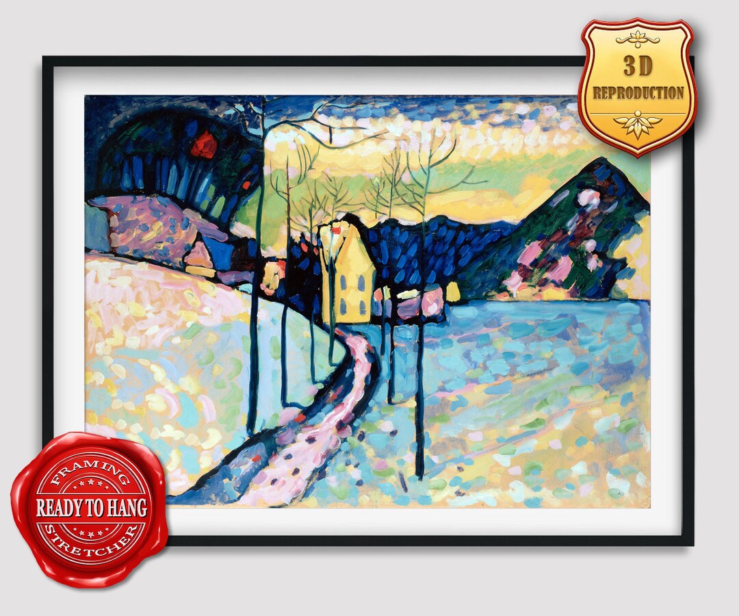 Wassily Kandinsky Winter Landscape Giclee Print Reproduction Painting ...