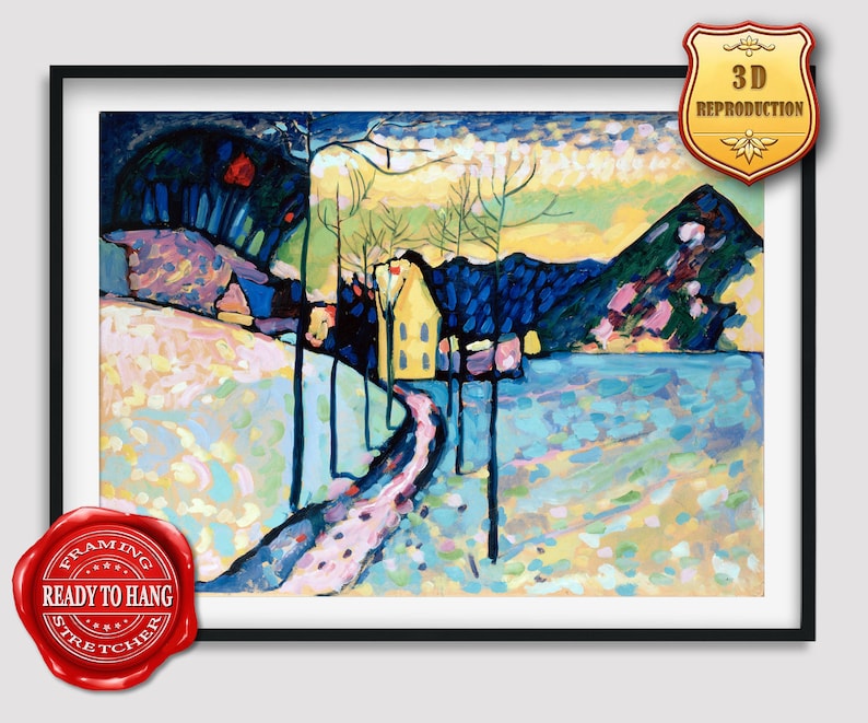 Wassily Kandinsky Winter Landscape Giclee Print Reproduction - Etsy