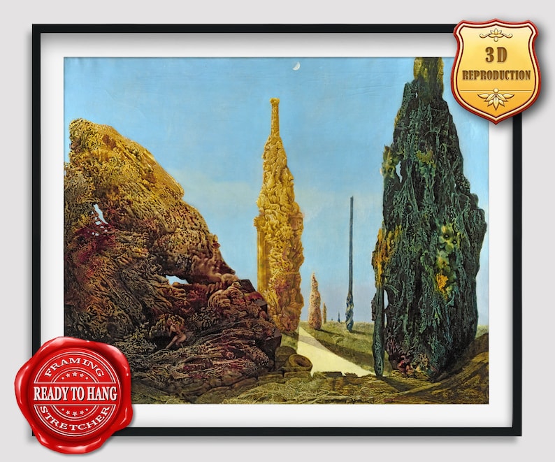 Max Ernst Solitary and Conjugal Trees Giclee Print Reproduction ...