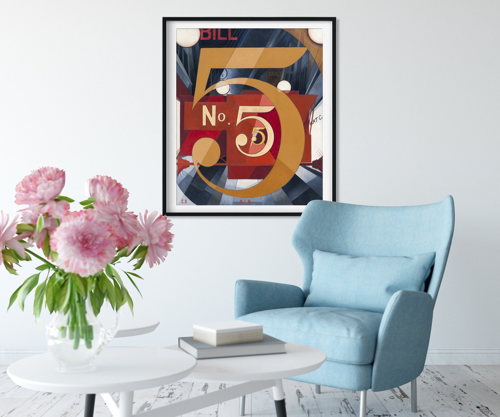 Charles Demuth I Saw the Figure 5 in Gold Giclee Print Reproduction ...