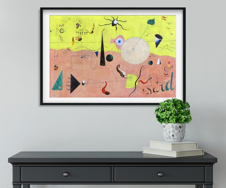 Joan Miró the Hunter Catalan Landscape Giclee Print - Etsy