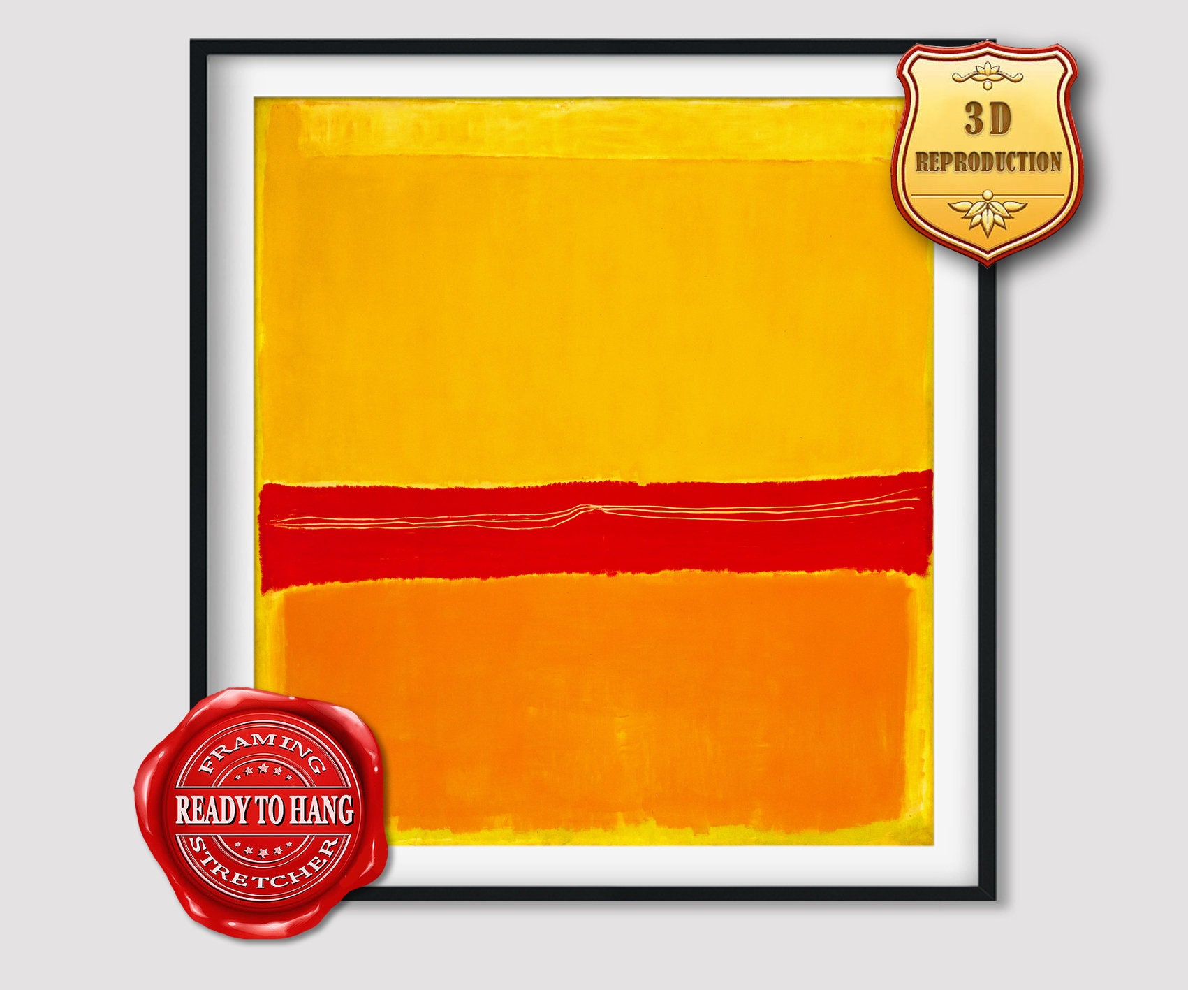 Mark Rothko No 5/no 22 Giclee Print Texture Gel Reproduction Painting ...