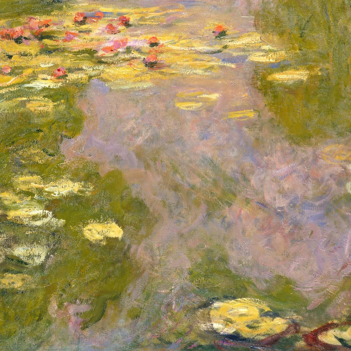 Claude Monet Water Lilies Giclee Print Texture Gel | Etsy