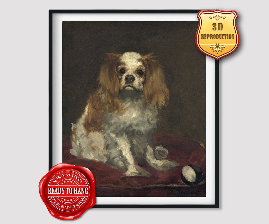 Edouard Manet A King Charles Spaniel Giclee Print Reproduction Painting ...