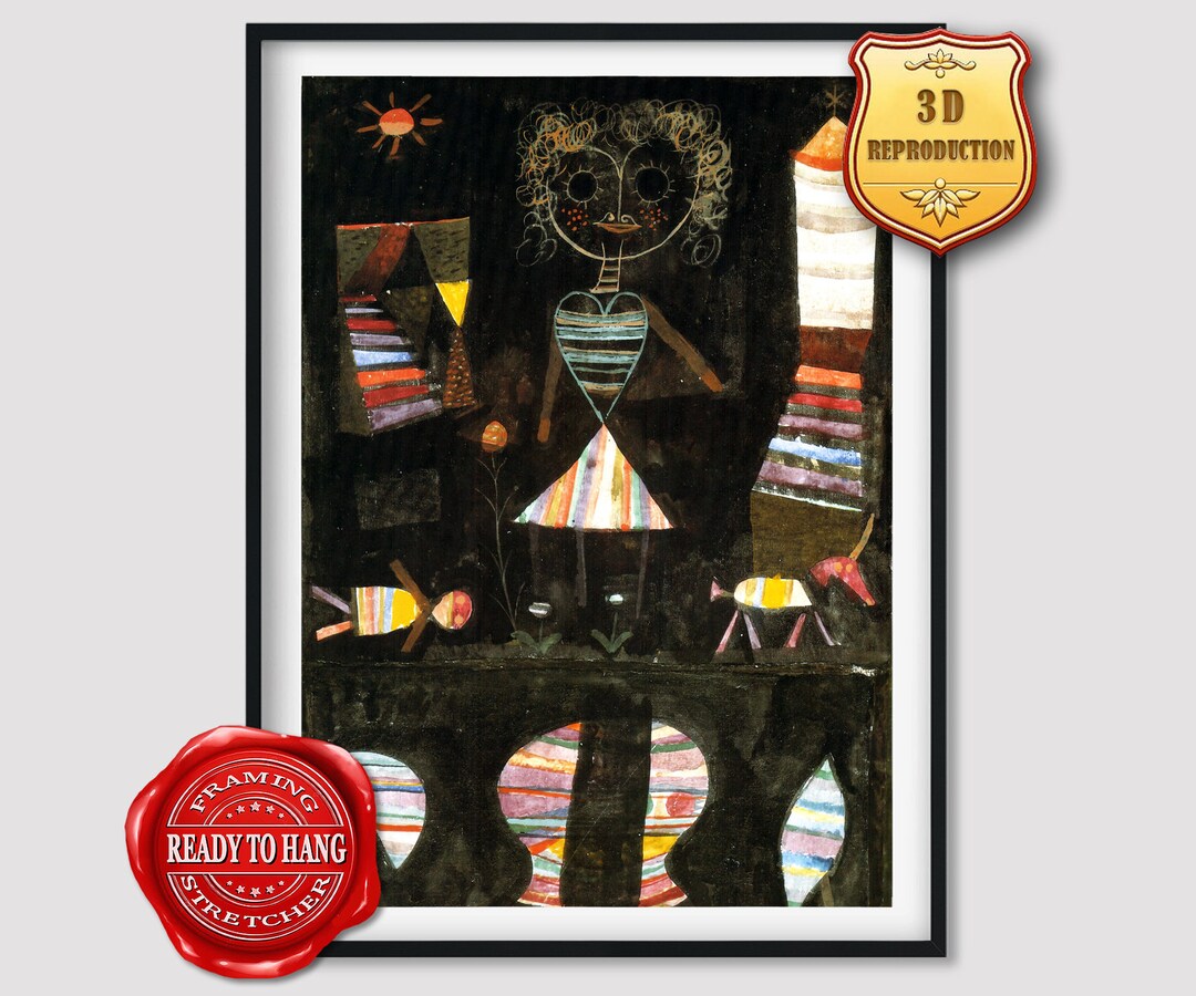 Paul Klee Puppet Theater Giclee Print Texture Gel Reproduction Painting ...