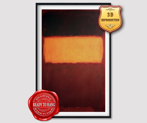 Mark Rothko No 7 Orange and Chocolate Giclee Print - Etsy