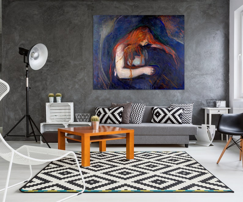 Edvard Munch Love and Pain Vampire Giclee Print Reproduction | Etsy