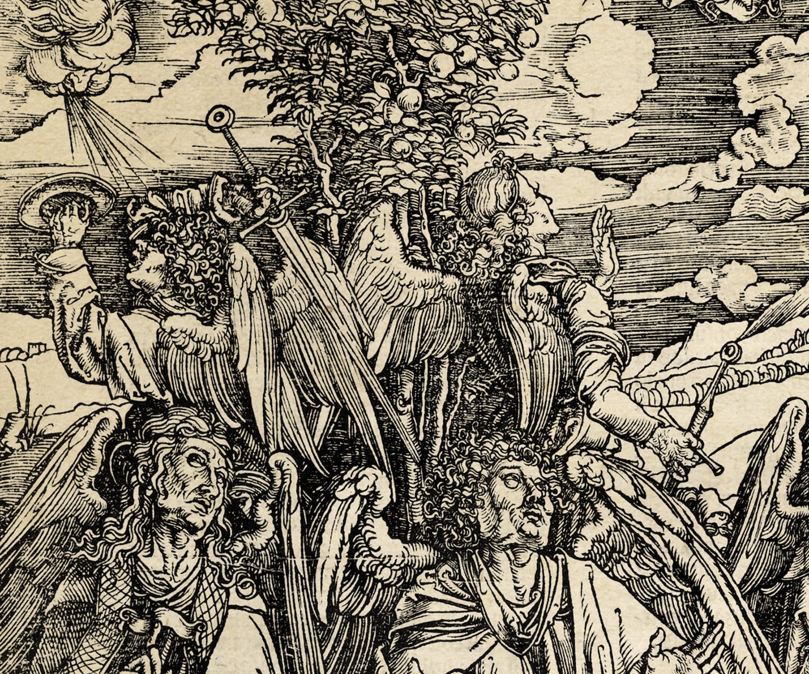 Albrecht Durer Four Angels Holding Back the Winds Giclee Print | Etsy