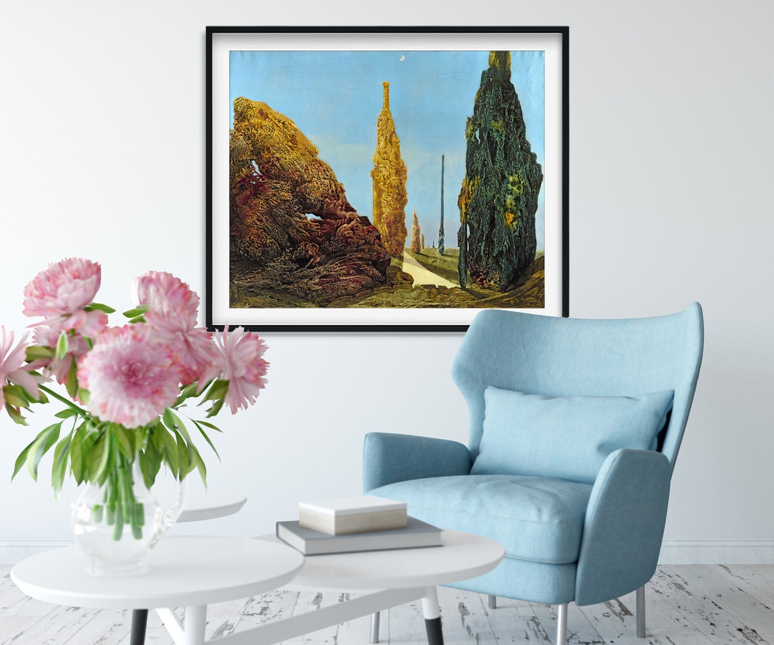 Max Ernst Solitary and Conjugal Trees Giclee Print Reproduction ...