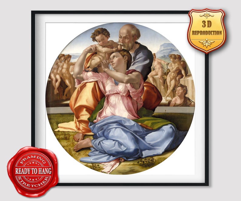 Michelangelo Doni Tondo Doni Madonna Giclee Print Reproduction - Etsy UK