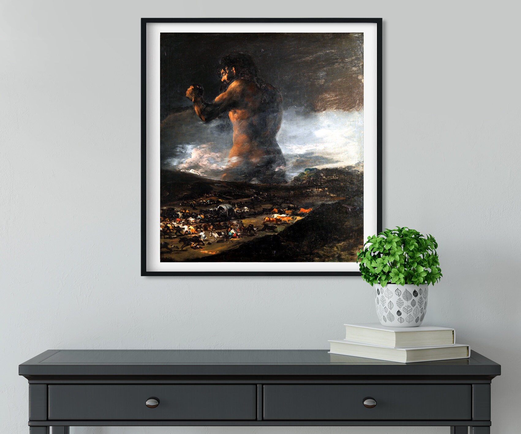 Francisco Goya The Colossus Giclee Print Reproduction Painting | Etsy