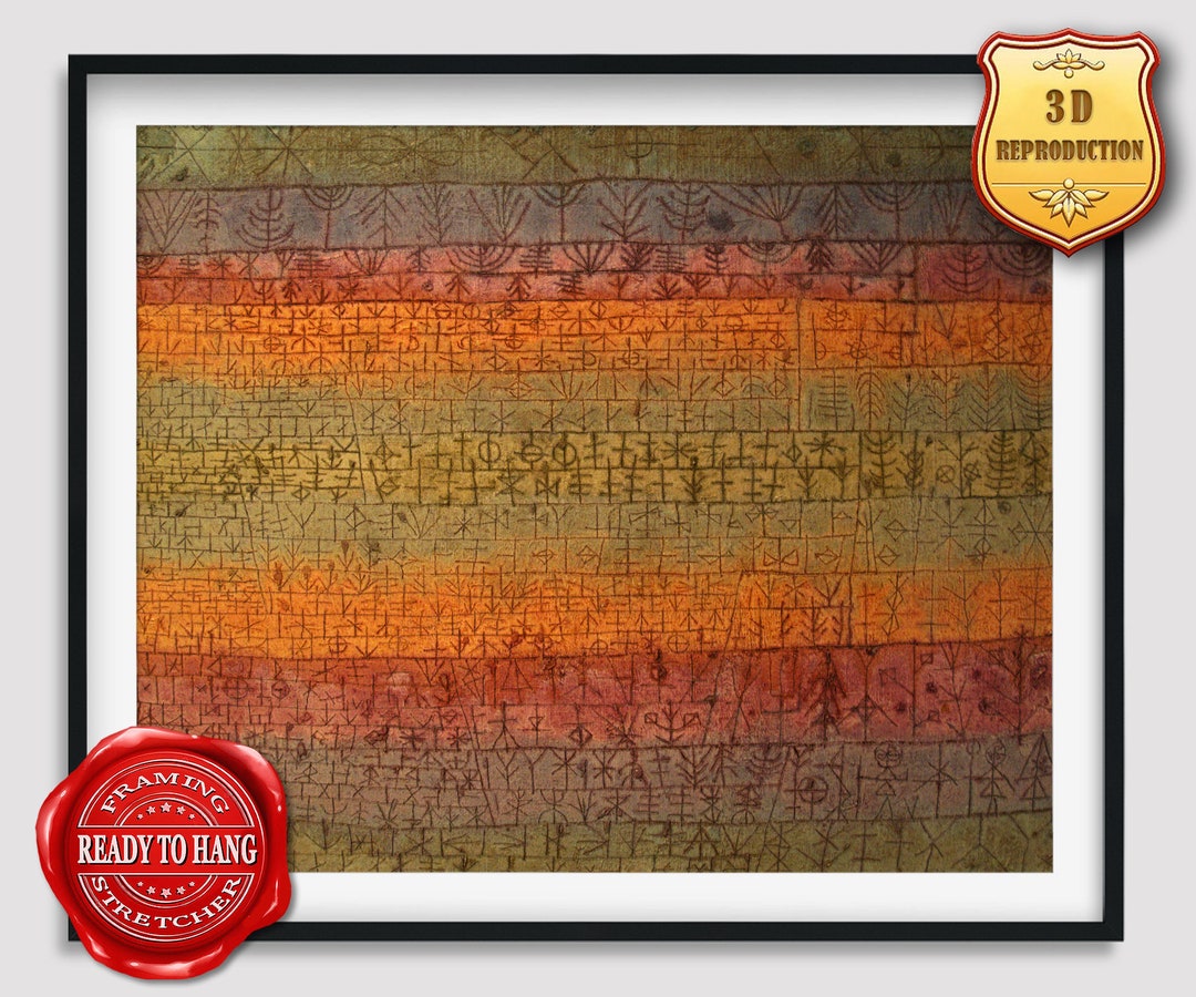 Paul Klee Tree Nursery Giclee Print Texture Gel Reproduction Painting ...