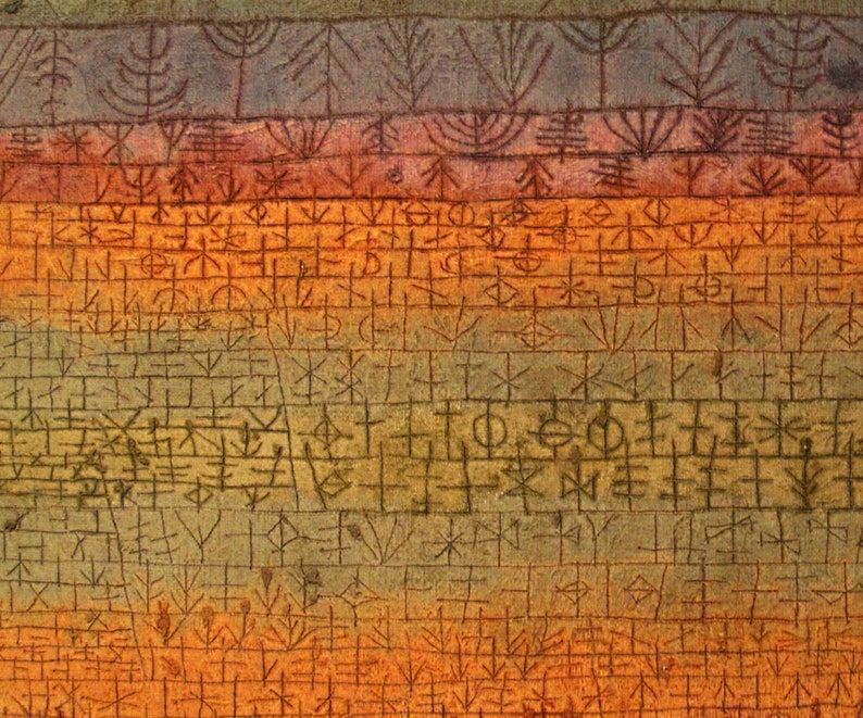 Paul Klee Tree Nursery Giclee Print Texture Gel Reproduction | Etsy