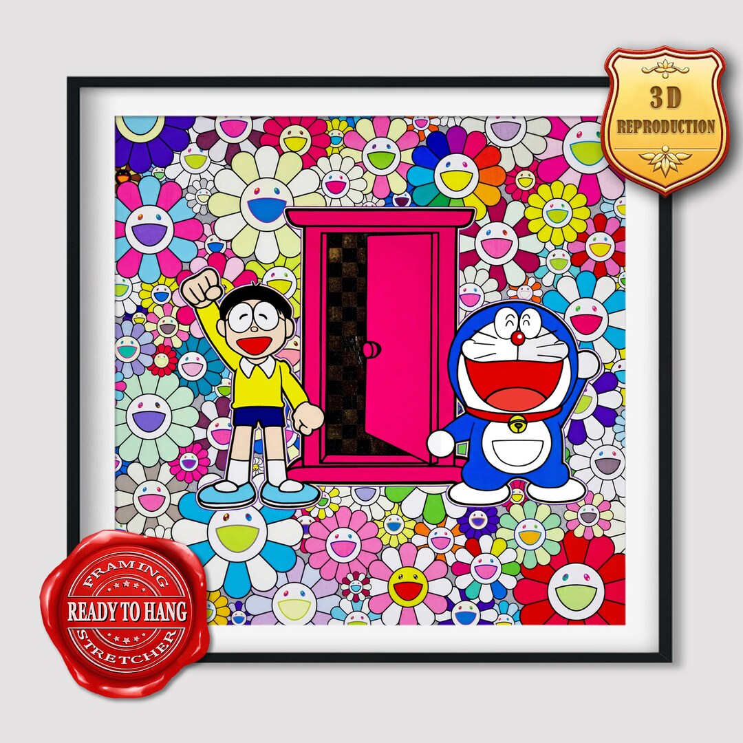 Takashi Murakami Doraemon We Came to the Field of Flowers Giclee Print ...