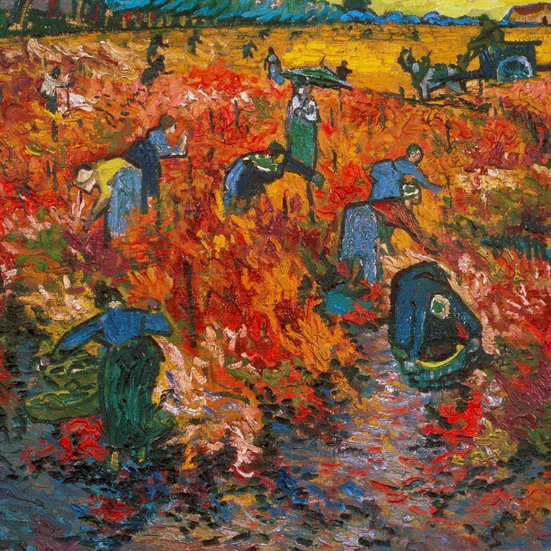 Vincent Van Gogh Red Vineyards Near Arles Giclee Print - Etsy