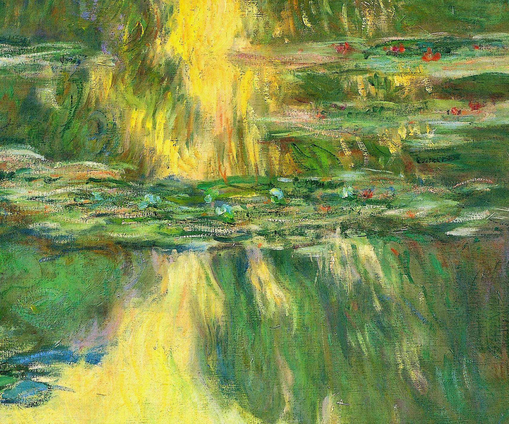 Claude Monet Water Lilies Giclee Print Texture Gel | Etsy