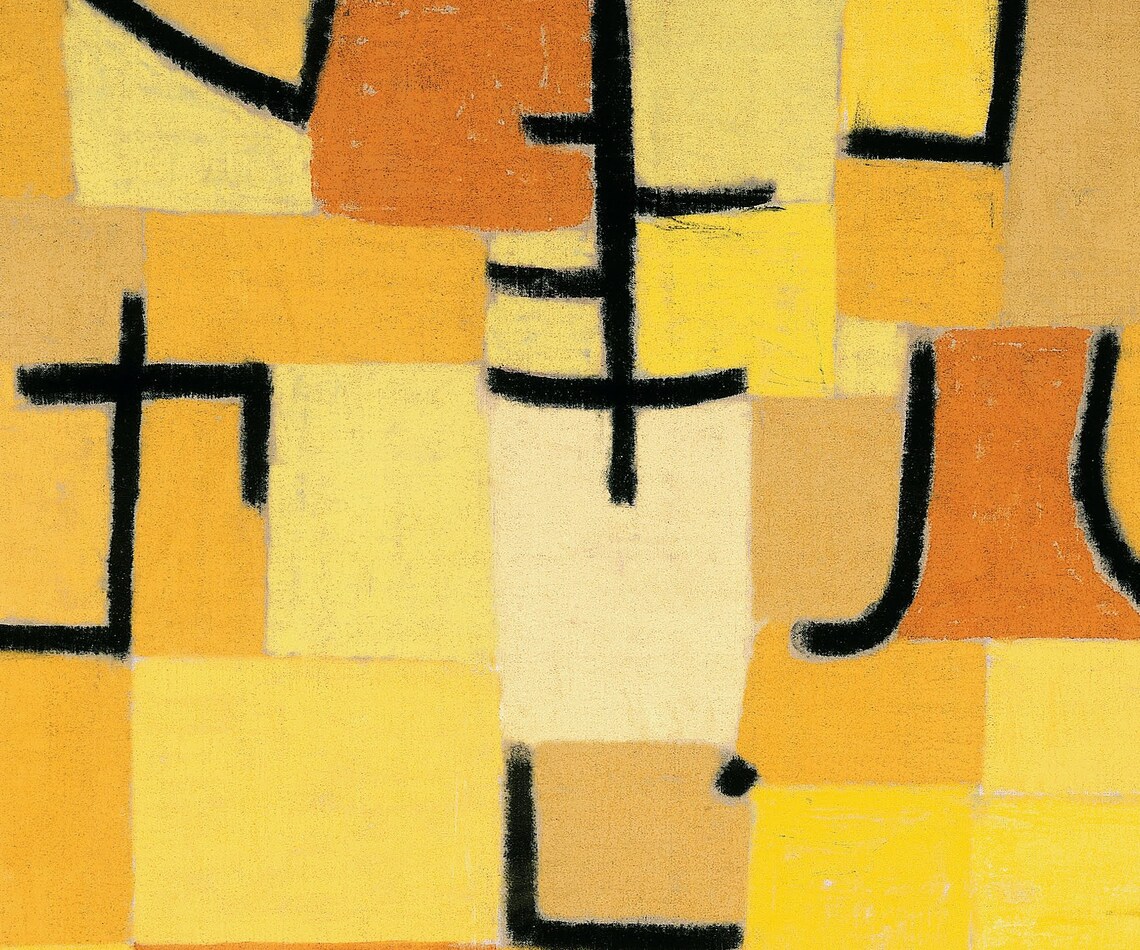 Paul Klee Signs In Yellow Giclee Print Texture Gel | Etsy