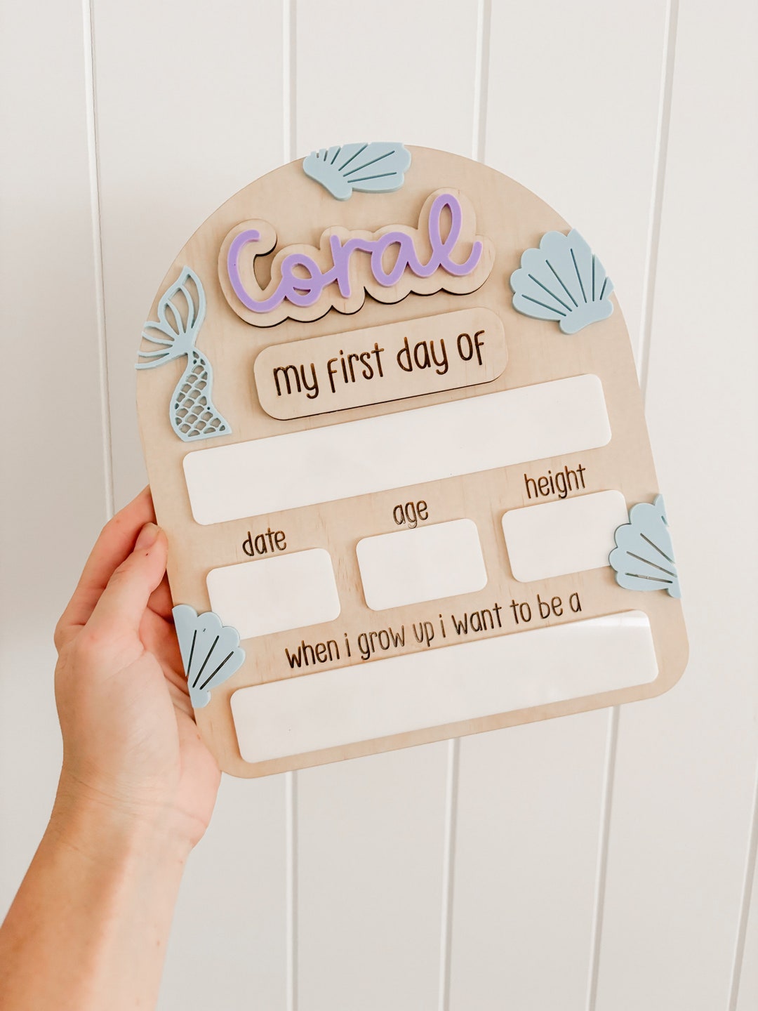 Back to School Board Personalised My First Day Board Back to School ...