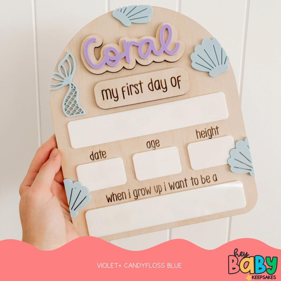 Back to School Board | Personalised My First Day Board | Back to School ...