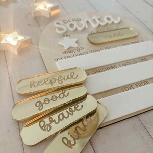 Dear Santa Board | Modern | Dry Erase Board | Christmas Board ...