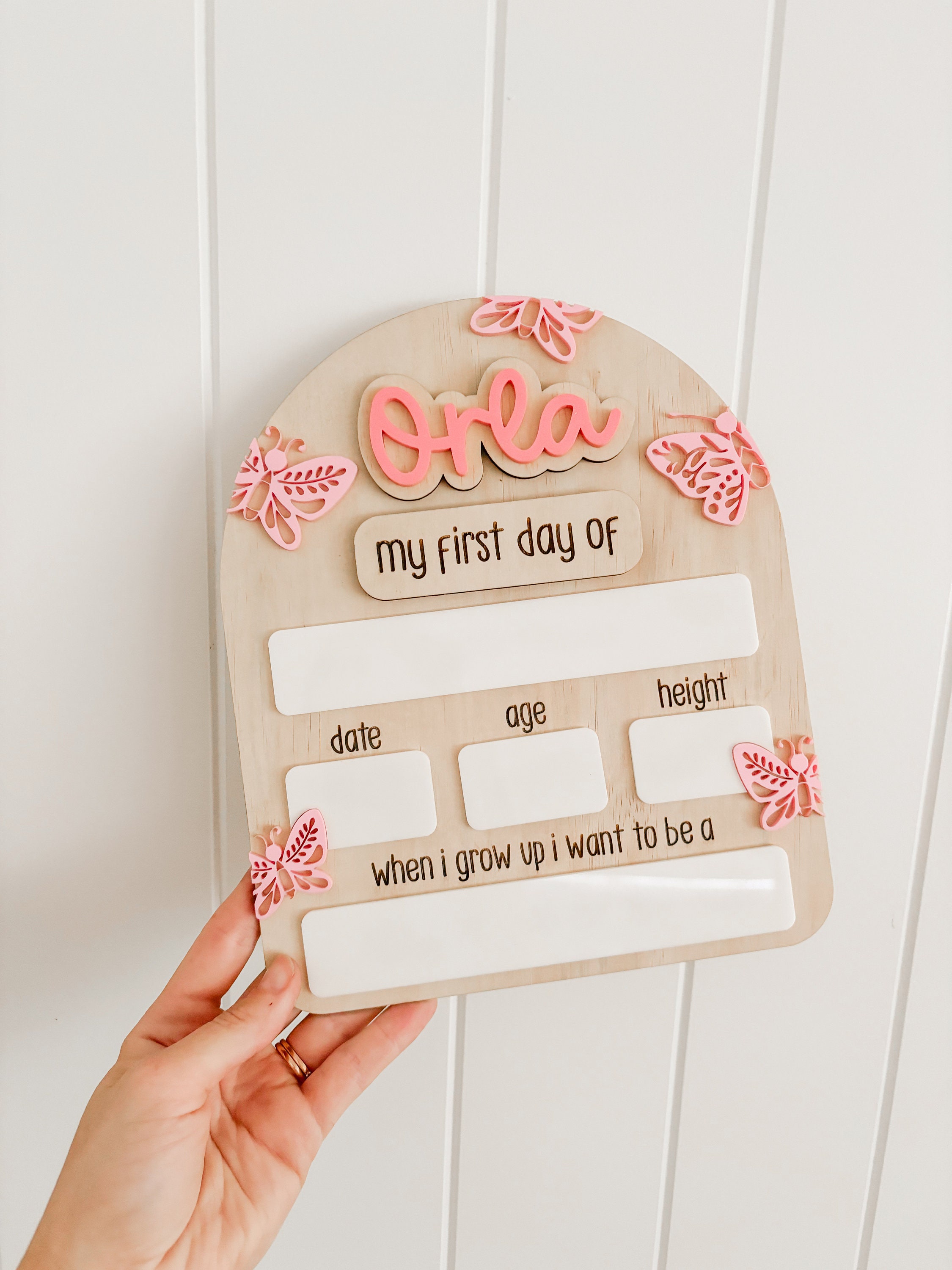 Back to School Board Personalised My First Day Board Back to School ...