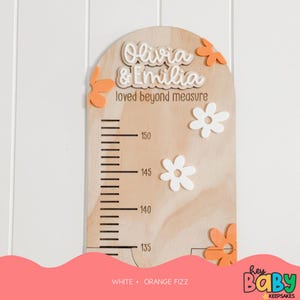 Personalised Growth Chart - FIELD OF DAISIES | Girls Room Decor | Daisy ...