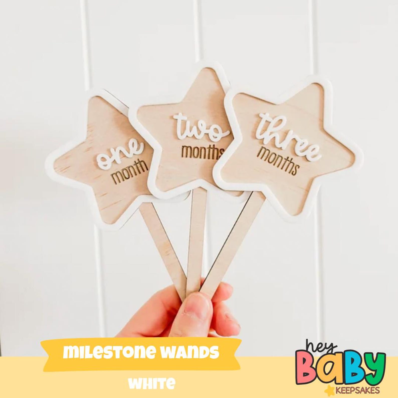 Milestone Wand Set | Milestone Discs | Nursery | Baby | Photography ...