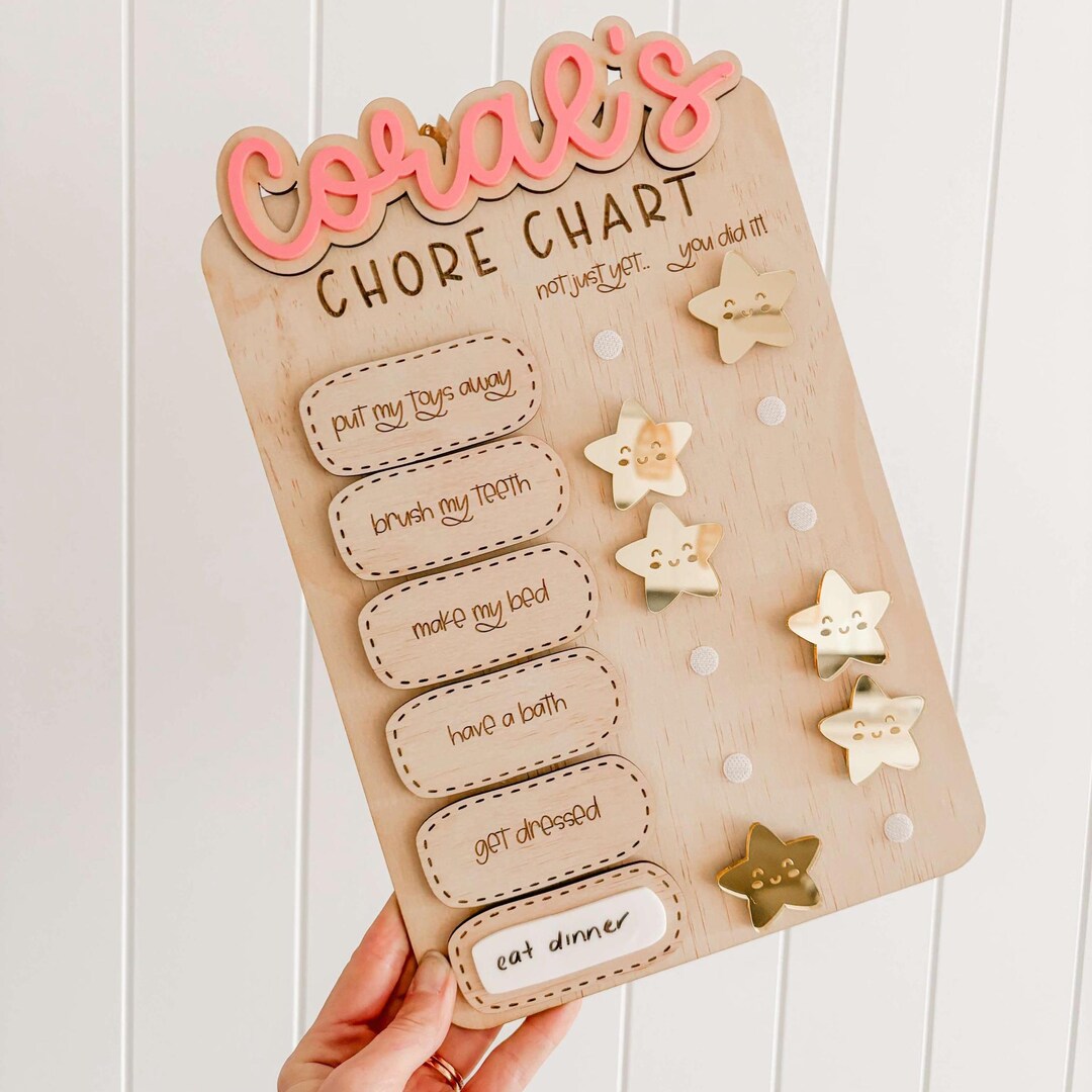 Personalised Chore Chart | Daily Tasks | Jobs for Kids | Rewards ...