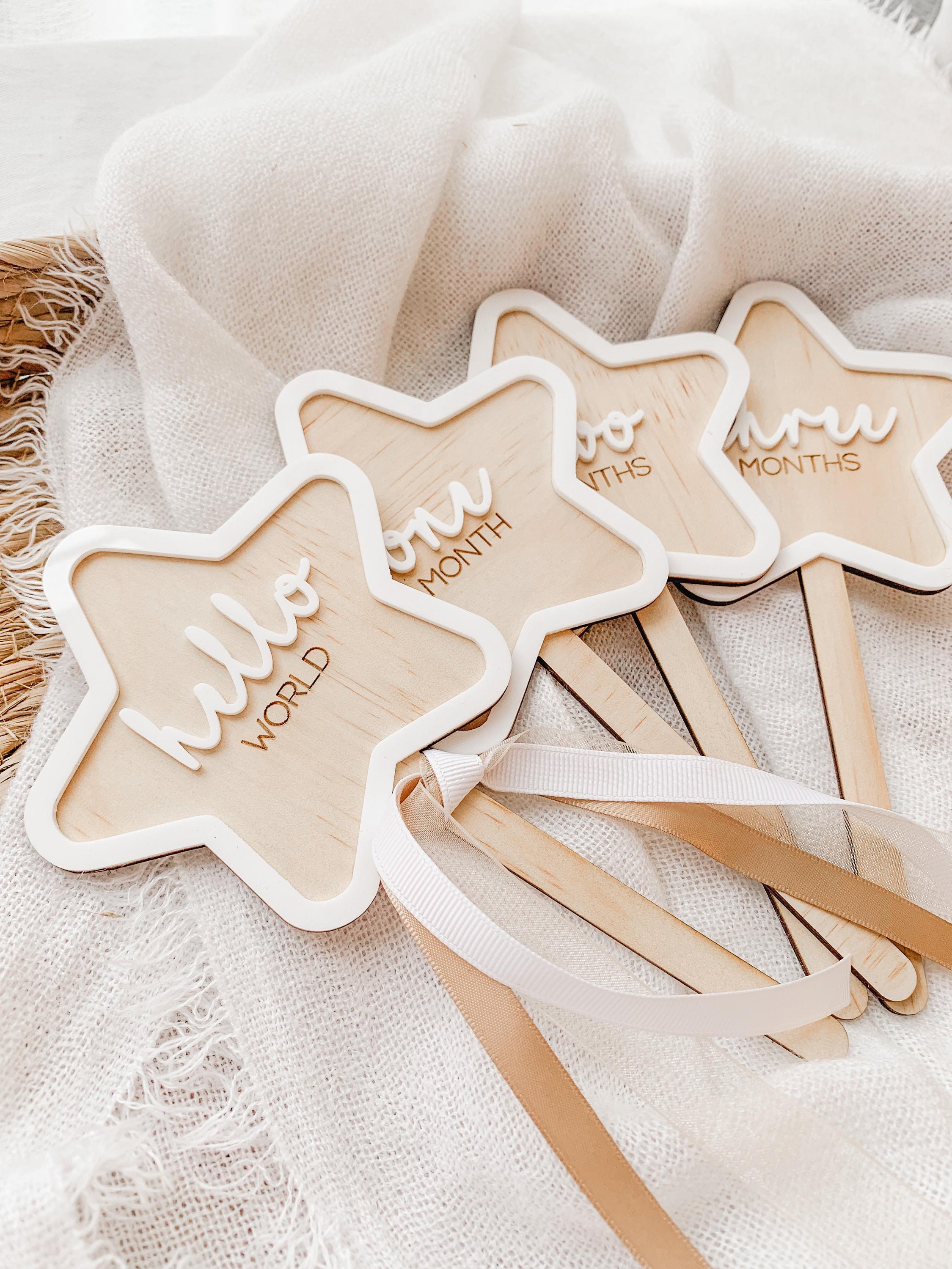 Milestone Wand Set Milestone Discs Nursery Baby - Etsy Australia