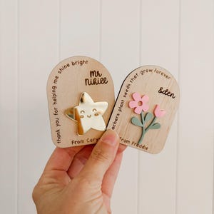 Teacher Gift | Star | Personalised | Educator Gift | Magnet | Custom ...