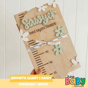 Personalised Growth Chart - DAISY | Girls Room Decor | Daisy Theme ...