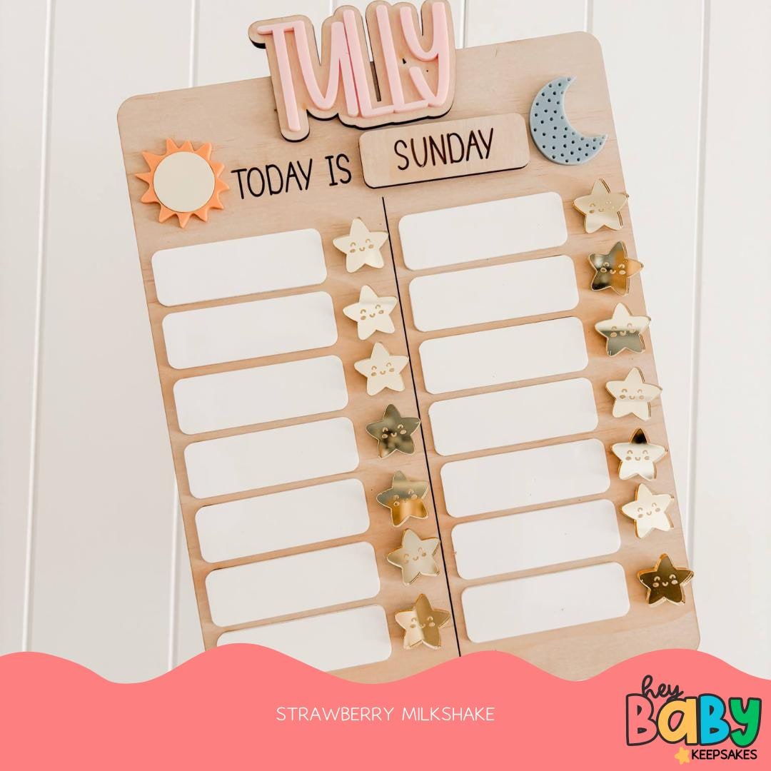 Personalised DIY Day/night Reward Chart | Daily Tasks | Jobs for Kids ...